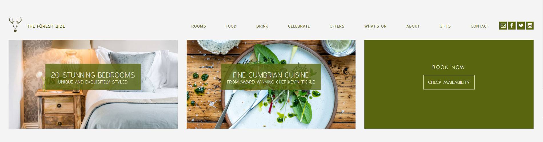 The Forest Side, Lake District Wins UK’s Best Hotel Website